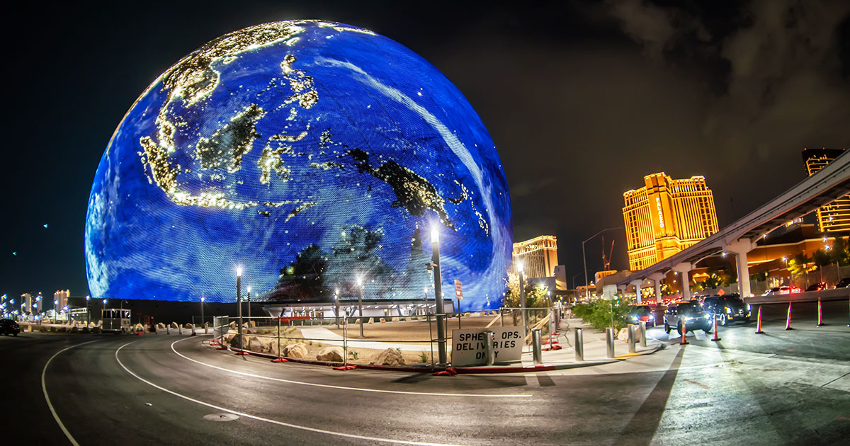 米ラスベガスにドーム型LEDホール『MSG Sphere（スフィア）』OPEN！映像の中に入れる時代到来？ | 株式会社グローバルプロデュース